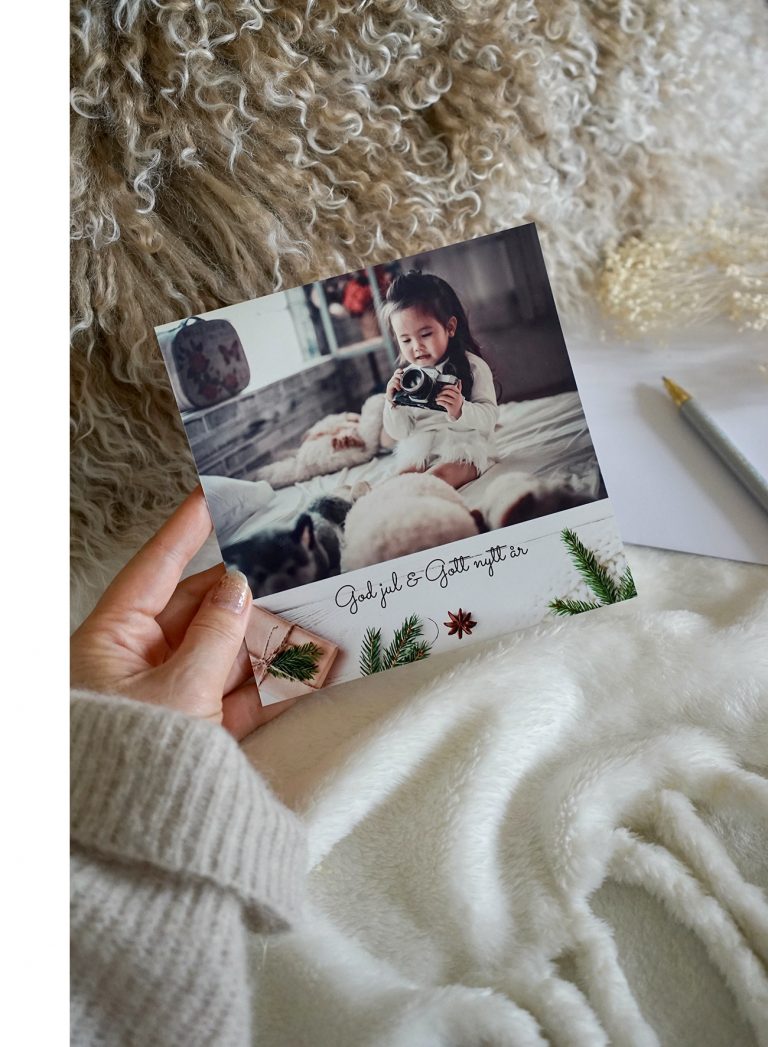 Julkort med egen bild på kraftigt fotopapper - OdenLab